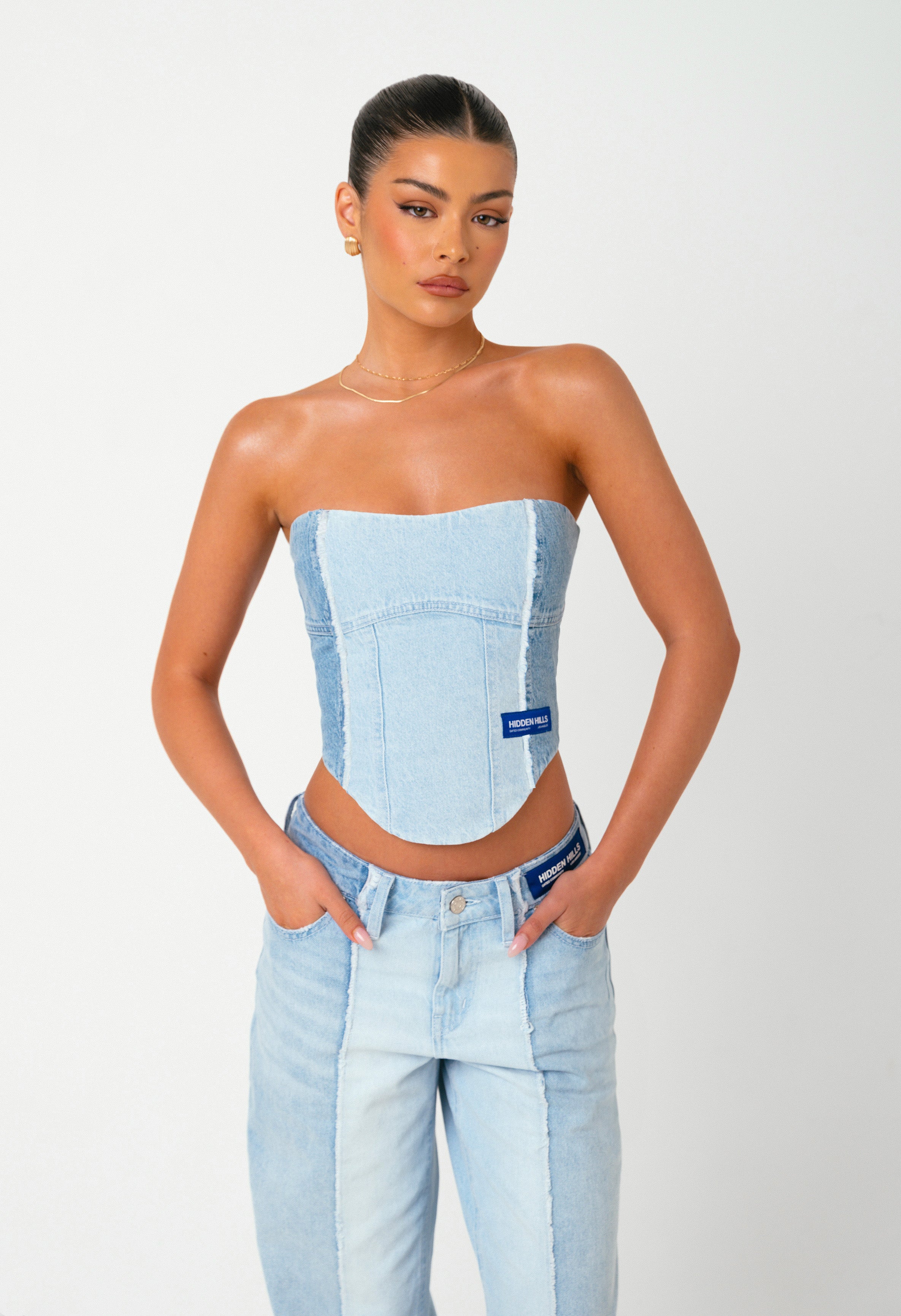REWORKED DENIM CORSET – Hidden Hills